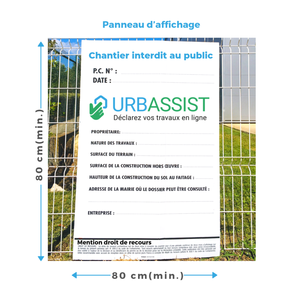 Réalisez l’affichage de son autorisation d’urbanisme